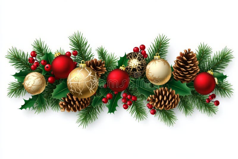 Stock Backgrounds Horizontal Christmas Border Tree Plant Stock Photos ...