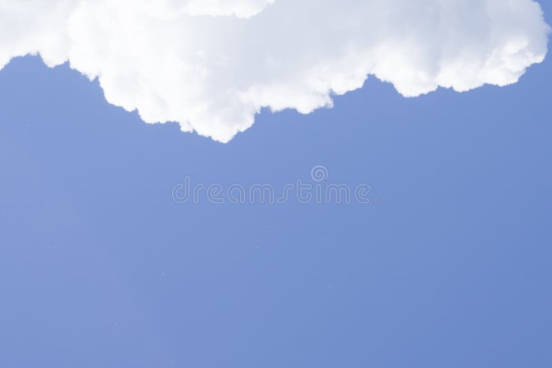 The Horizontal Cloud in the Blue Sky . Stock Image - Image of cumulus ...