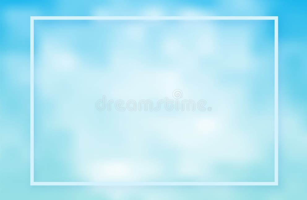 Horizontal Cloud Card. Vector Illustration. Stock Vector - Illustration ...