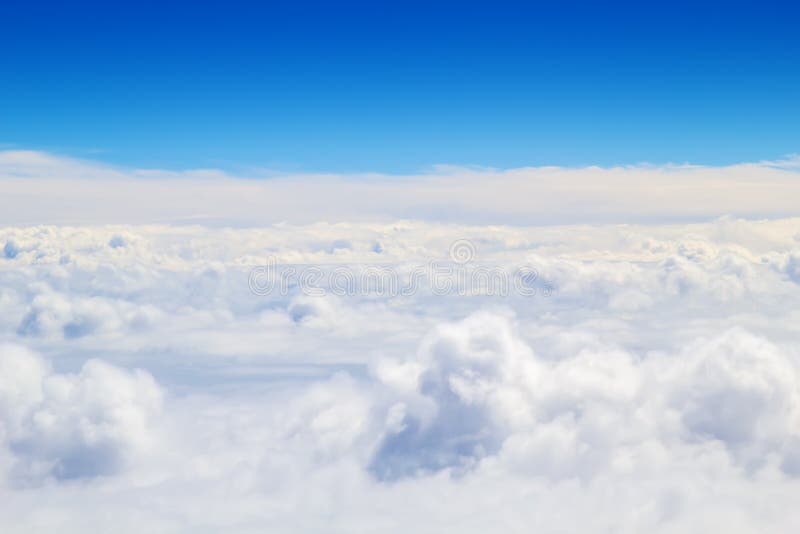 Horizontal Cloudscape Scenery Stock Photo - Image of clouds, space ...