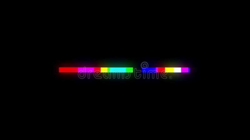 Horizontal Color Bars Glitched Shape Design Motion Graphic. Stock Video ...