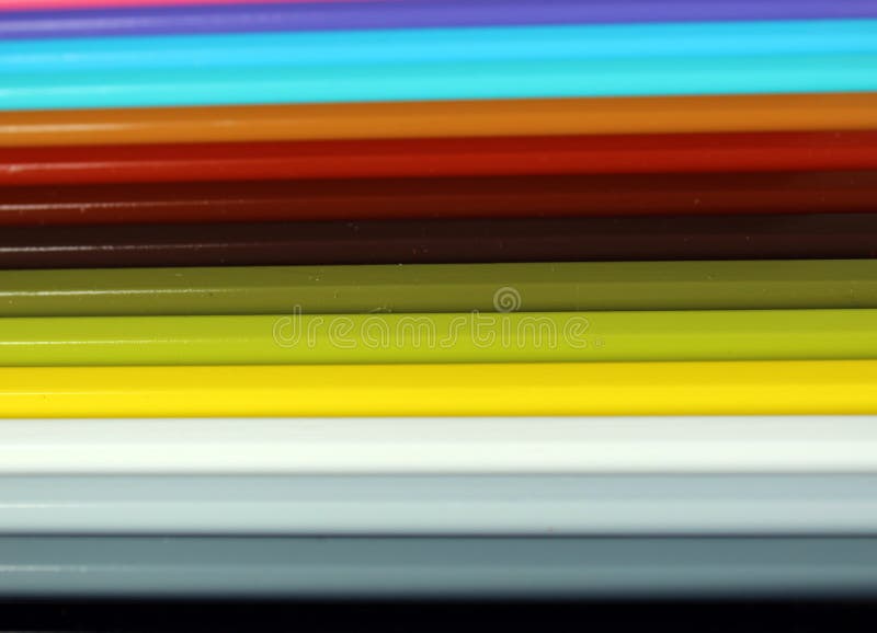 Horizontal Color Pencils Gradient Spectrum Texture Stock Image - Image ...