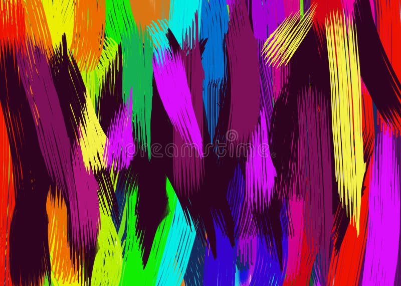 Horizontal Colorful Abstract Wallpaper. Stock Illustration ...