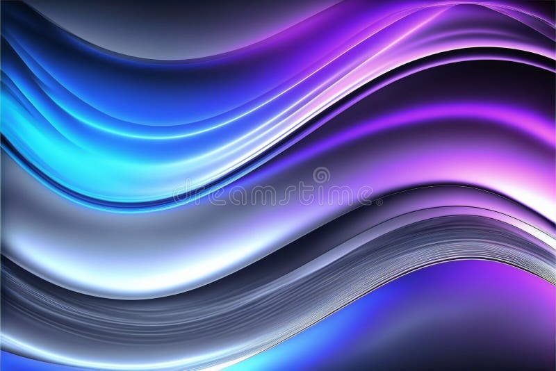 Horizontal Colorful Abstract Wave Background , Digital Illustration ...