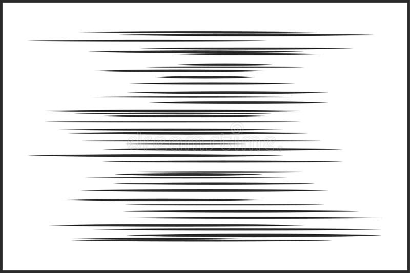 Horizontal Comic Speed Lines Convey Swift Movement, Emphasizing Speed ...