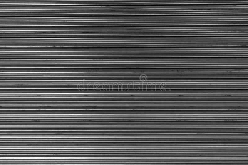 Horizontal Corrugated Fence of Grey Metal Sheets. Texture of Metal ...