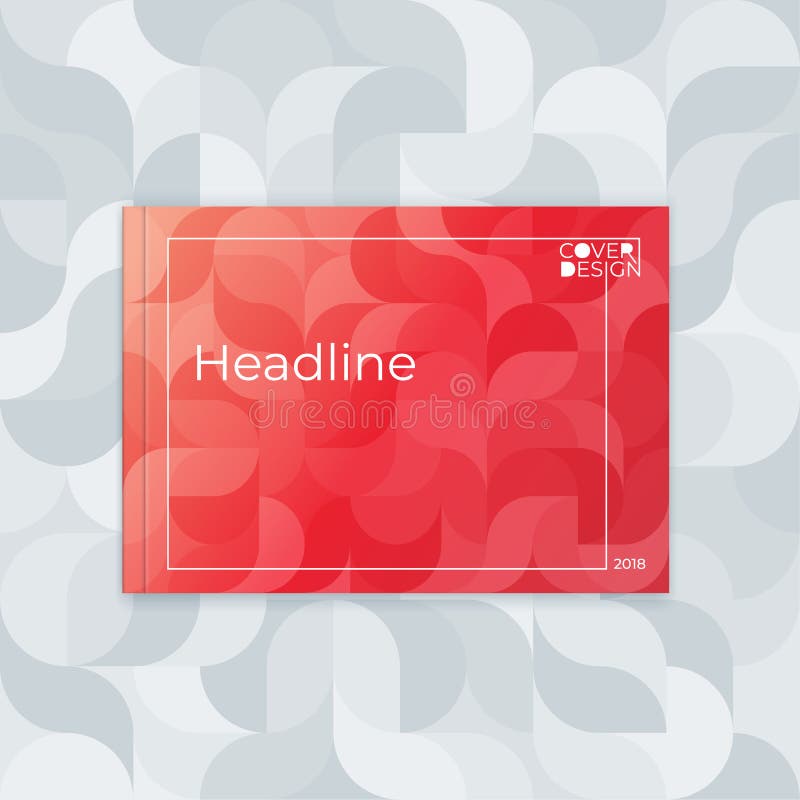 Horizontal Cover Template A4. Wavy Abstract Design Stock Vector ...