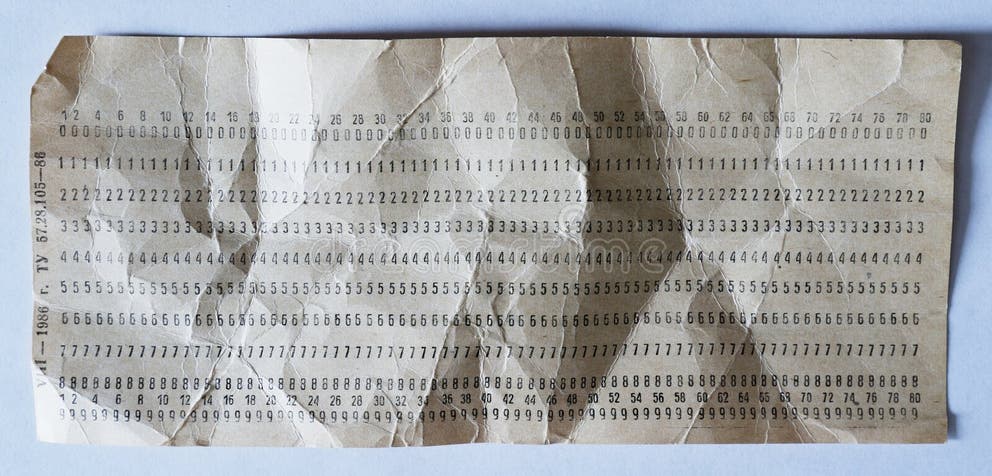 Horizontal Crumpled Punched Card Stock Image - Image of card, empty ...
