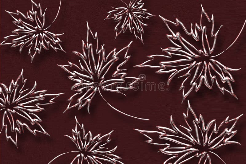 Horizontal 3D Botanical Illustration. Pattern for the Cover, for ...