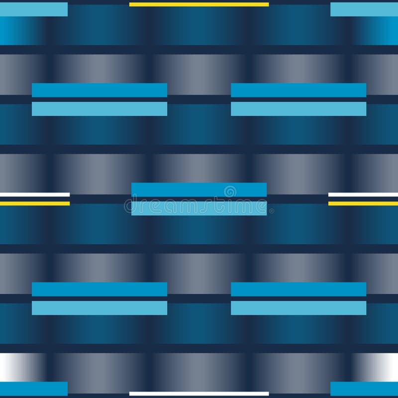 Horizontal 3d Lines Seamless Pattern Stock Vector - Illustration of ...