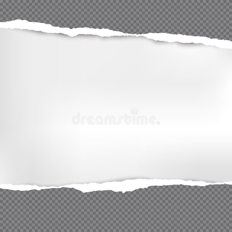 Grey Torn Paper Effect on Chroma Key Green Screen Stock Illustration ...