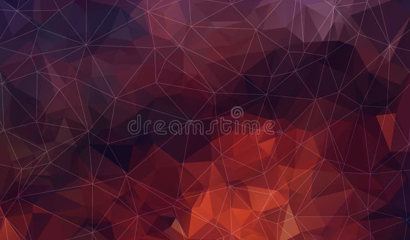 Horizontal Dark Red Polygonal Background. Stock Vector - Illustration ...