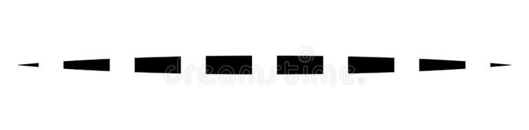 Horizontal Dashed, Segmented Lines Design Shape Element Stock Vector ...