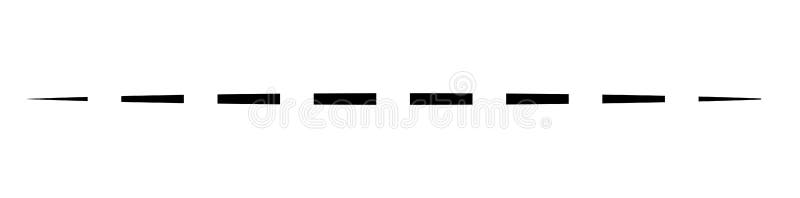Horizontal Dashed, Segmented Lines Design Shape Element Stock Vector ...
