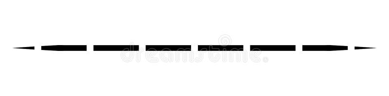 Horizontal Dashed, Segmented Lines Design Shape Element Stock Vector ...