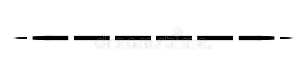 Horizontal Dashed, Segmented Lines Design Shape Element Stock Vector ...