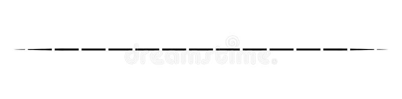 Horizontal Dashed, Segmented Lines Design Shape Element Stock Vector ...