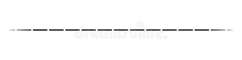 Horizontal Dashed, Segmented Lines Design Shape Element Stock Vector ...