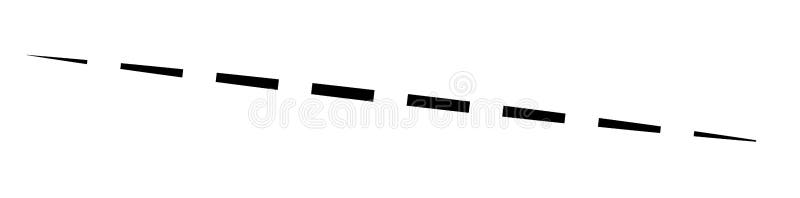 Horizontal Dashed, Segmented Lines Design Shape Element Stock Vector ...