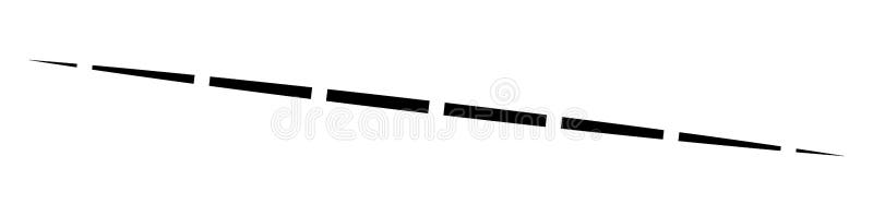 Horizontal Dashed, Segmented Lines Design Shape Element Stock Vector ...