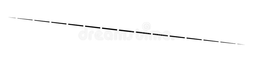 Horizontal Dashed, Segmented Lines Design Shape Element Stock Vector ...