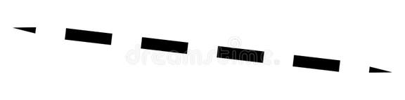 Horizontal Dashed, Segmented Lines Design Shape Element Stock Vector ...