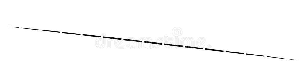 Horizontal Dashed, Segmented Lines Design Shape Element Stock Vector ...