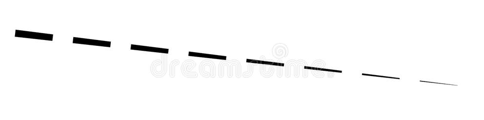 Horizontal Dashed, Segmented Lines Design Shape Element Stock Vector ...