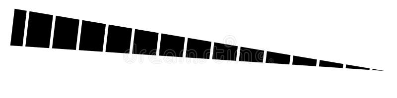 Horizontal Dashed, Segmented Lines Design Shape Element Stock Vector ...