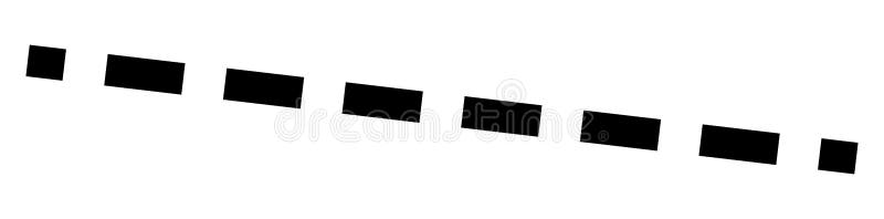 Horizontal Dashed, Segmented Lines Design Shape Element Stock Vector ...