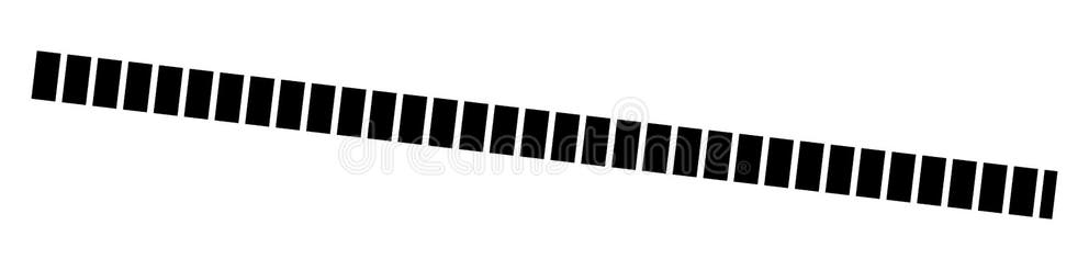 Horizontal Dashed, Segmented Lines Design Shape Element Stock Vector ...