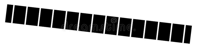 Horizontal Dashed, Segmented Lines Design Shape Element Stock Vector ...