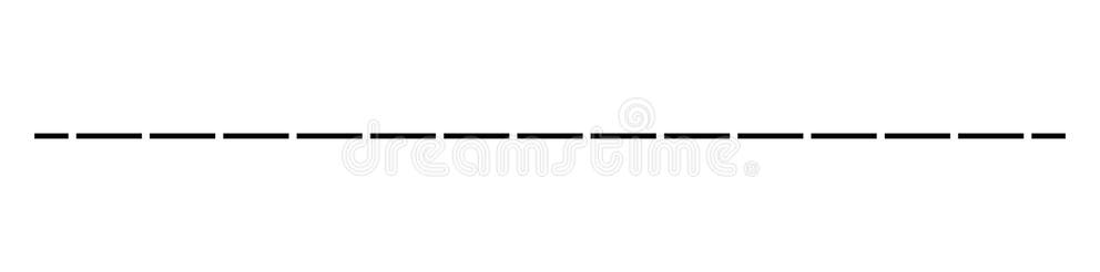 Horizontal Dashed, Segmented Lines Design Shape Element Stock Vector ...