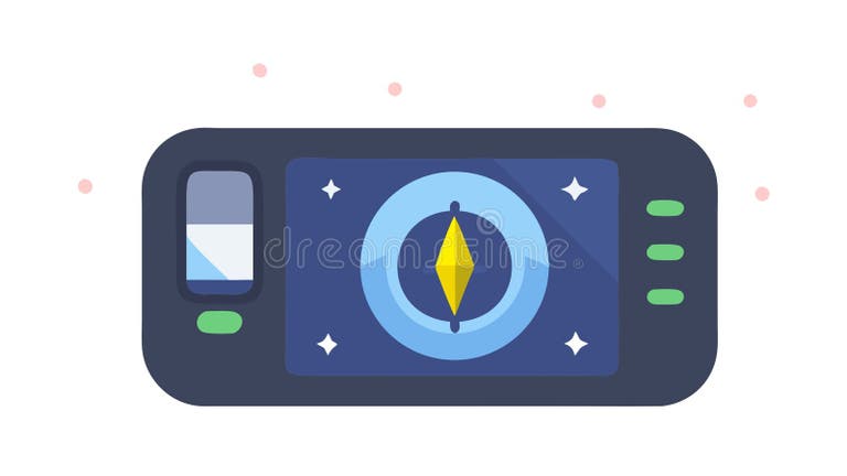 Horizontal Device Compass, Wide Screen Navigation, Multimedia Guide ...