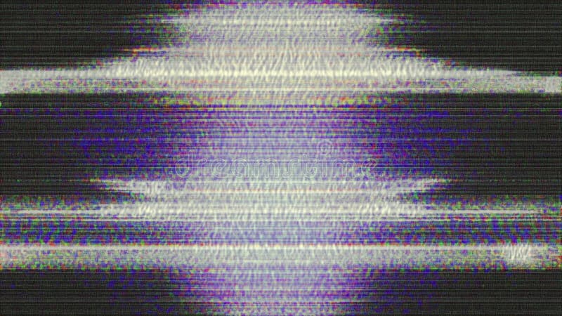 Horizontal Digital Glitch with White and Green Color Distortion. Stock ...
