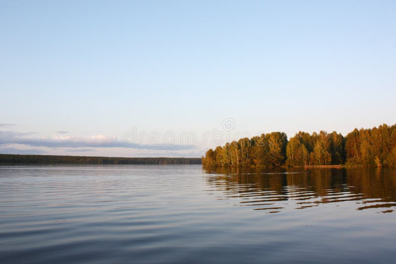 Horizontal Do Horizonte Do Rio Sunset Silhouter Horizonte Solar Do Rio ...