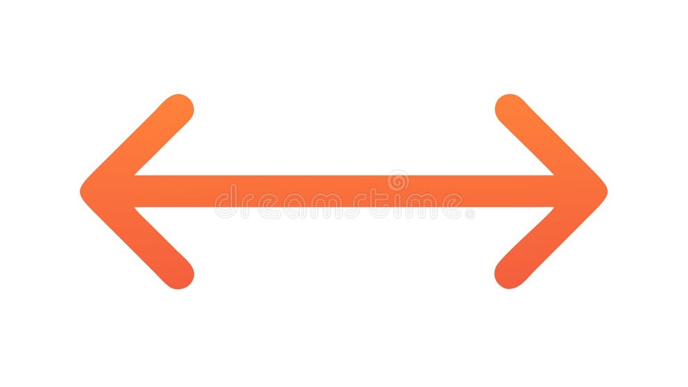 Horizontal Double Arrow Icon for Exchange Resize, Vector Design Generative AI Stock Vector ...