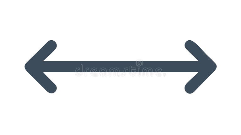 Horizontal Double Arrow Icon for Resize Expand Width Adjust, Vector ...