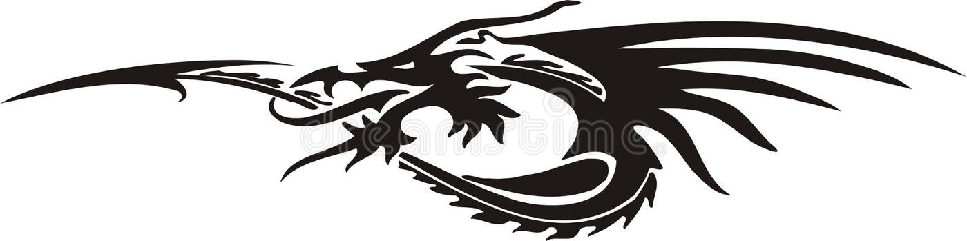 Black Dragon Horizontal Vector Stock Illustrations – 151 Black Dragon ...