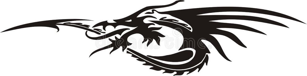 Black Dragon Horizontal Vector Stock Illustrations – 151 Black Dragon ...
