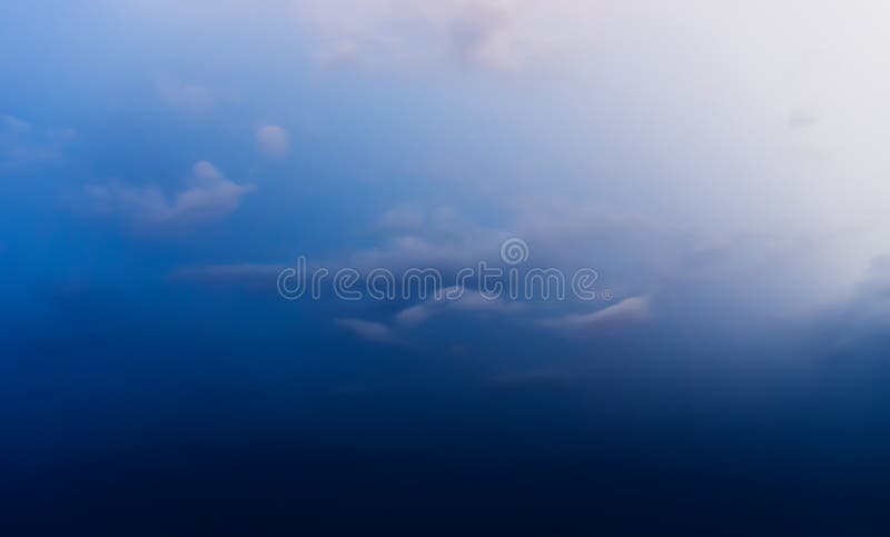 Horizontal Dramatic Milky White Cloud in the Blue Sky Natural Nature ...