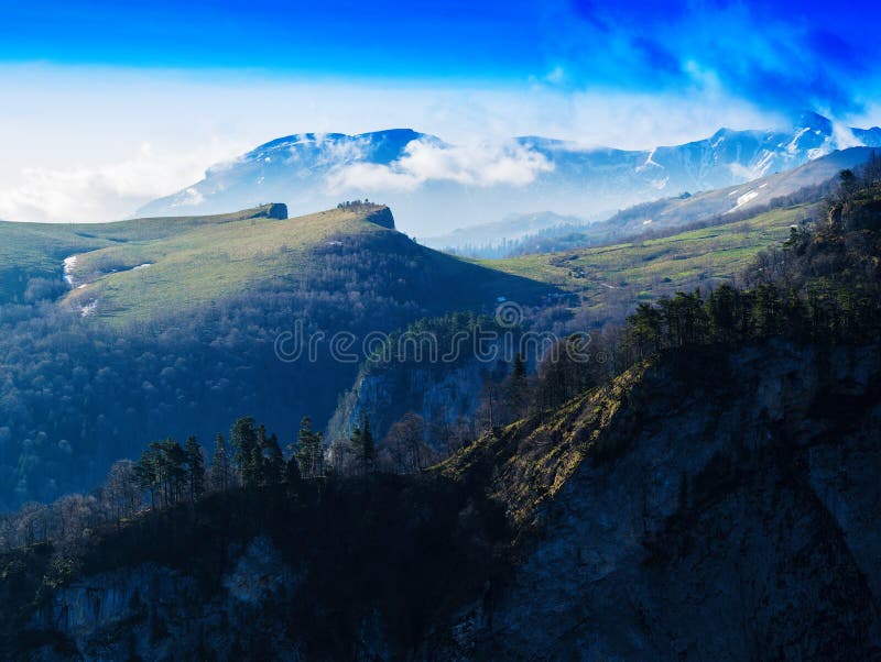 Horizontal Dramatic Milky White Cloud in the Blue Sky Natural Nature ...