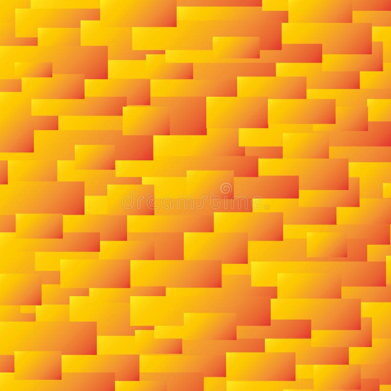 Horizontal Dynamic Yellow-orange Rectangles in Light Space Style. Stock ...