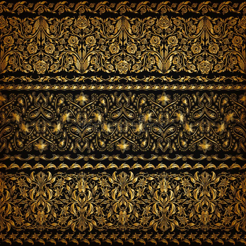 Horizontal Elements Decoration Vector Stock Vector - Illustration of ...