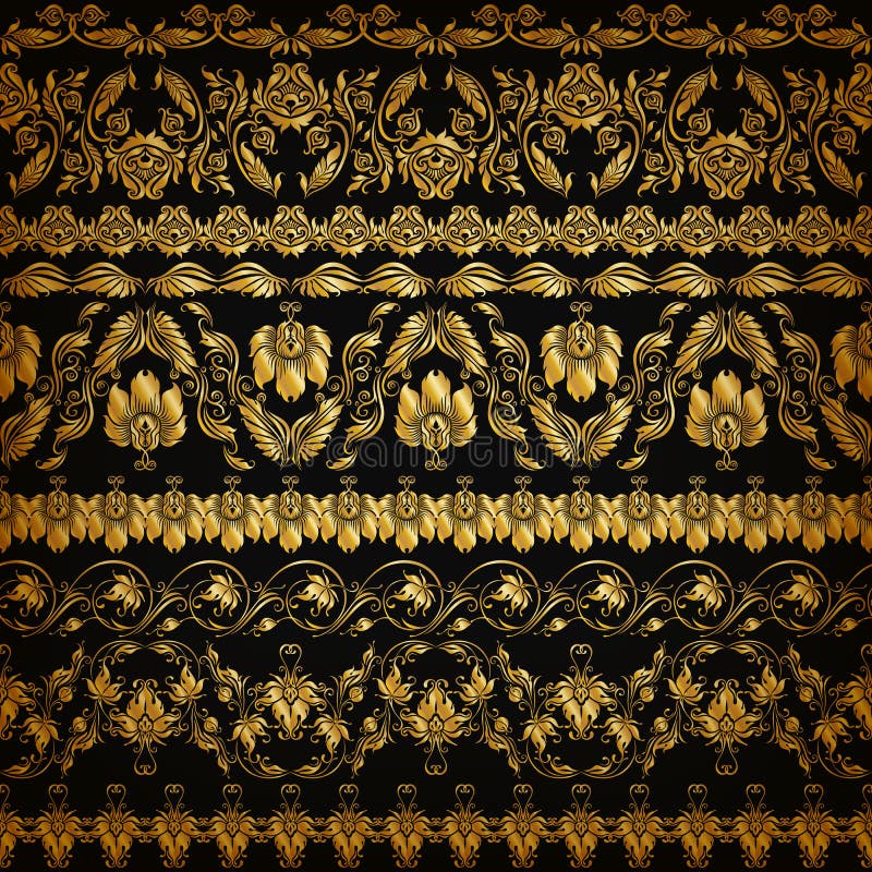 Horizontal Elements Decoration Stock Vector - Illustration of branch ...