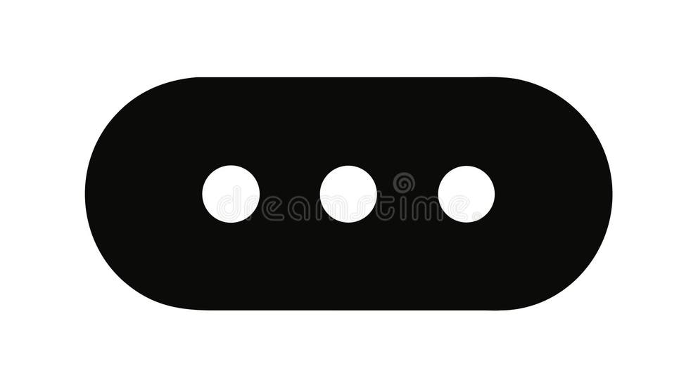 Horizontal Ellipsis Dots Icon for More UI Options Menu, Vector Design Generative AI Stock Vector ...