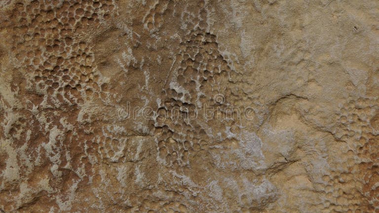 Horizontal Eroded Rock Surface with Pitted Texture Stock Illustration ...