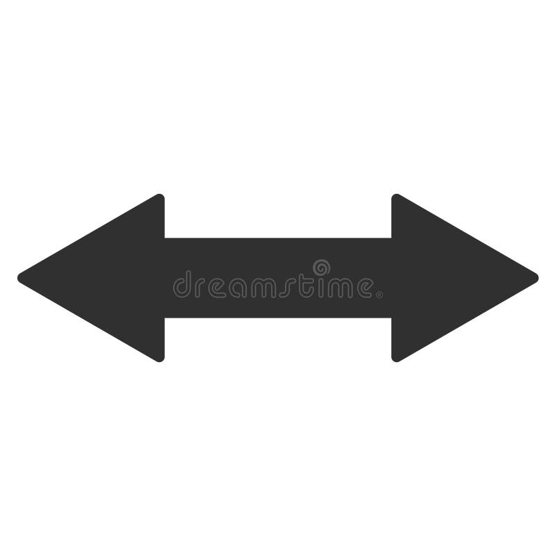 Horizontal Exchange Arrow Flat Icon Illustration Stock Illustration ...