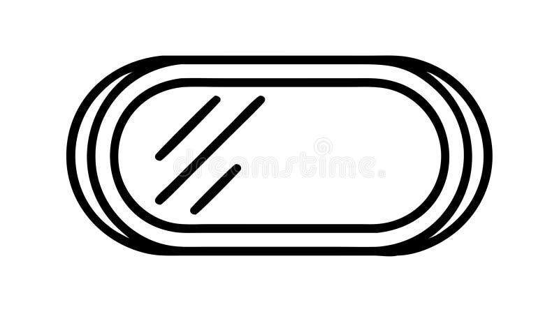 Horizontal Eye or Sensor Icon for Vision or Scanning , Vector Design ...