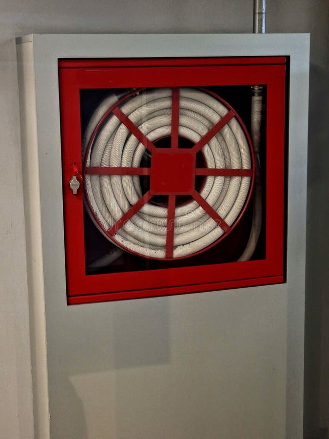 Horizontal Fire Hose Cabinets are Specially Designe Stock Image - Image ...
